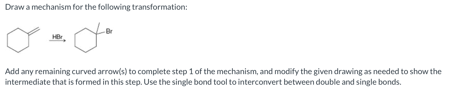Solved Draw a mechanism for the following transformation:Add | Chegg.com