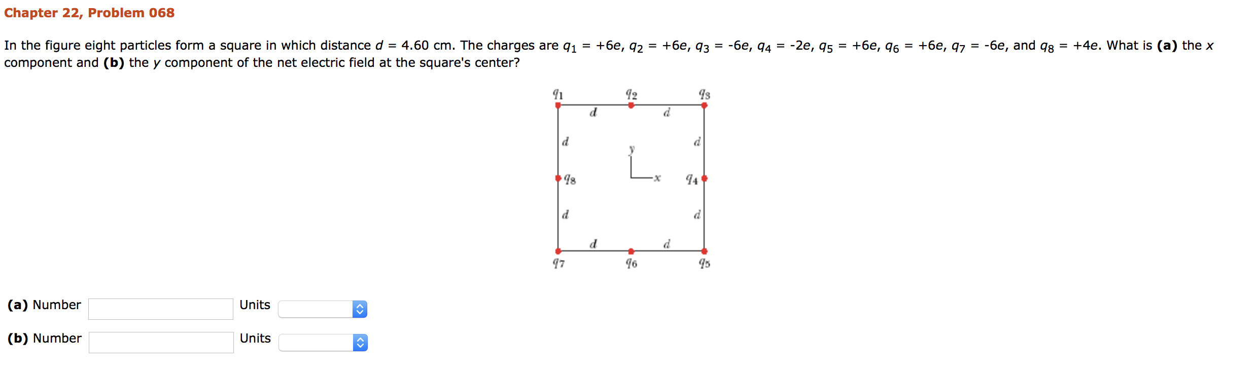 Solved Chapter 22, Problem 068 In the figure eight particles | Chegg.com