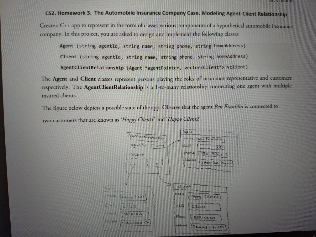 Solved CS2. Homework 3. The Automobile Insurance Company | Chegg.com
