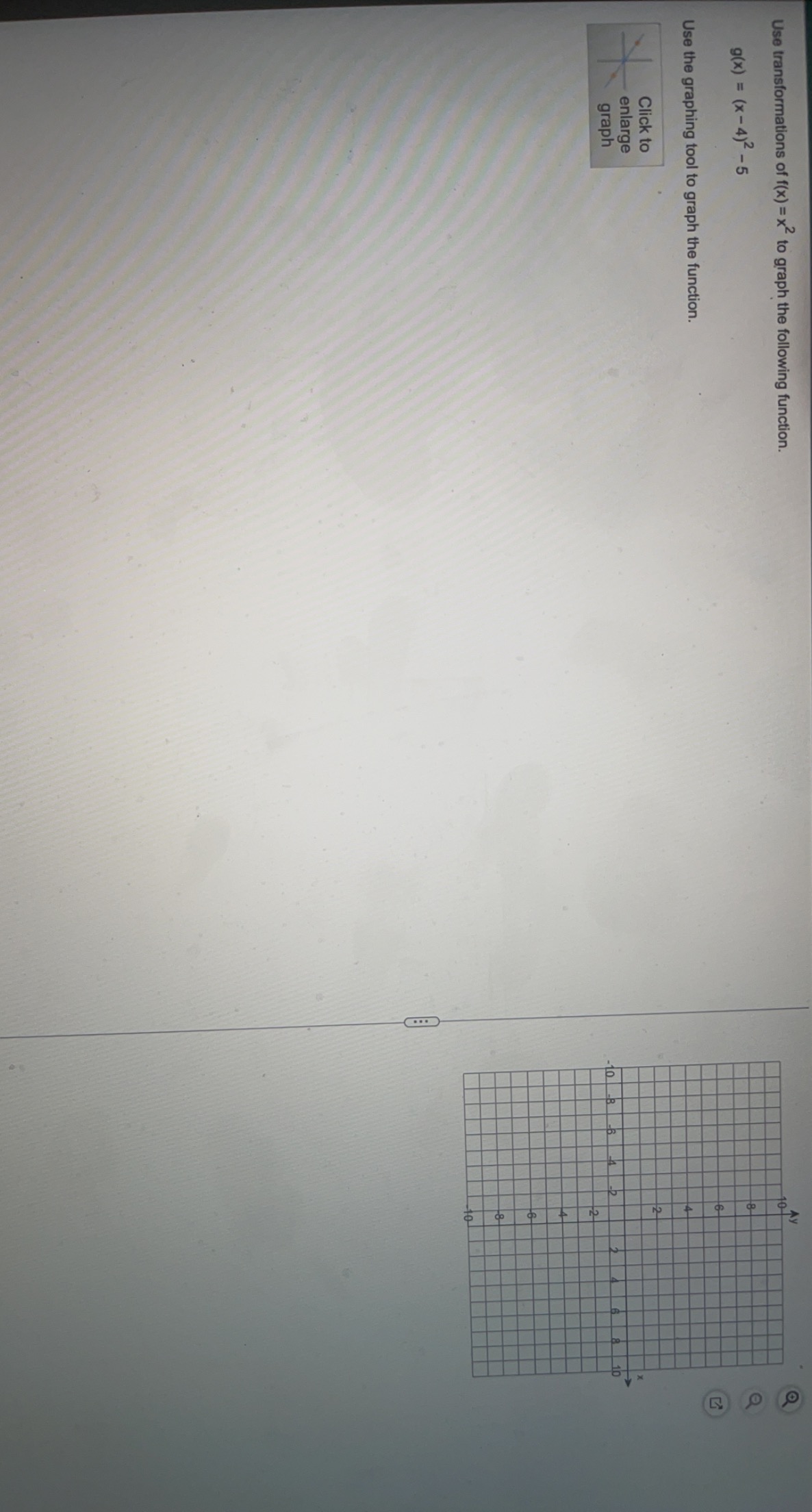 Solved Use transformations of f(x) = x² to graph the | Chegg.com