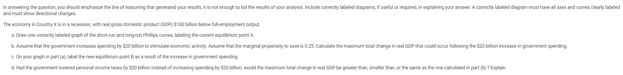 Solved In answering the question, you should emphasize the | Chegg.com