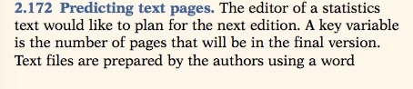 Solved 2.172 Predicting text pages The editor of a | Chegg.com