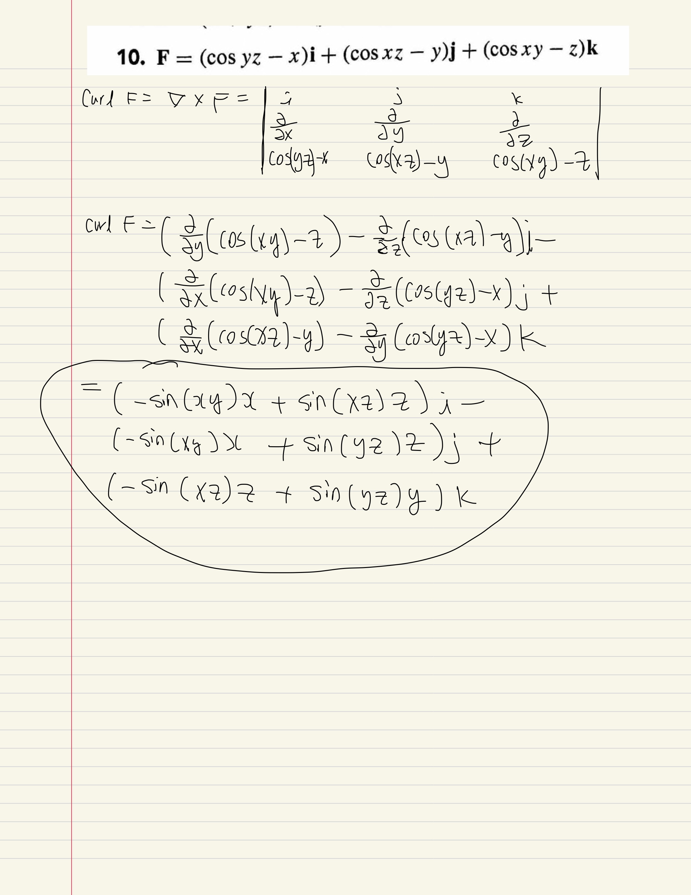 Solved Find the curl of the vector fields given in Exercises | Chegg.com
