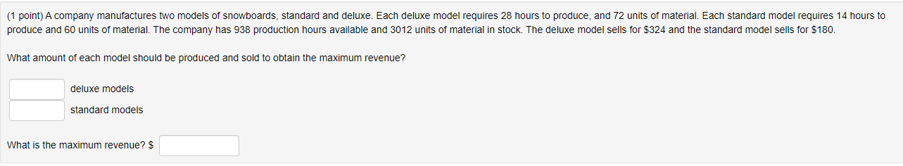 Solved (1 point) Consider the objective function 2 = 2:+ 7y | Chegg.com