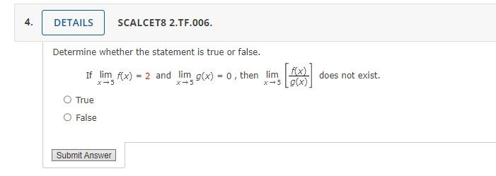 Solved Determine whether the statement is true or false. If | Chegg.com