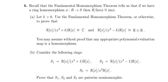Solved Recall that Fundamental Homomorphism Theorem tells us | Chegg.com