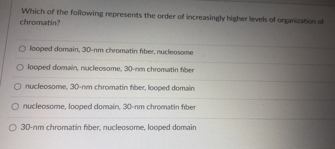 Solved Which of the following represents the order of | Chegg.com