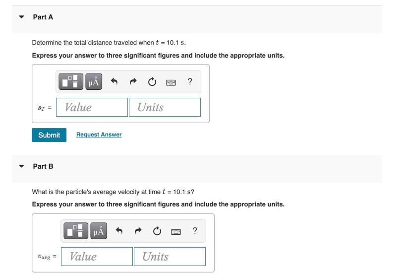 Solved The position of a particle along a straight-line path | Chegg.com