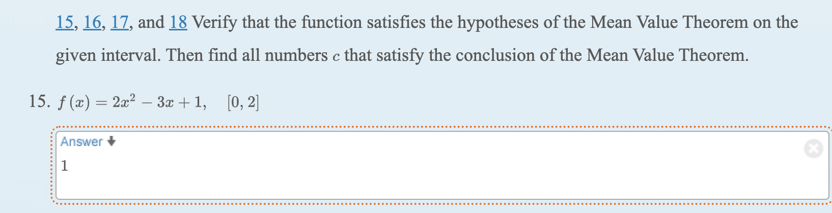 Solved 15,16,17, and 18 Verify that the function satisfies | Chegg.com