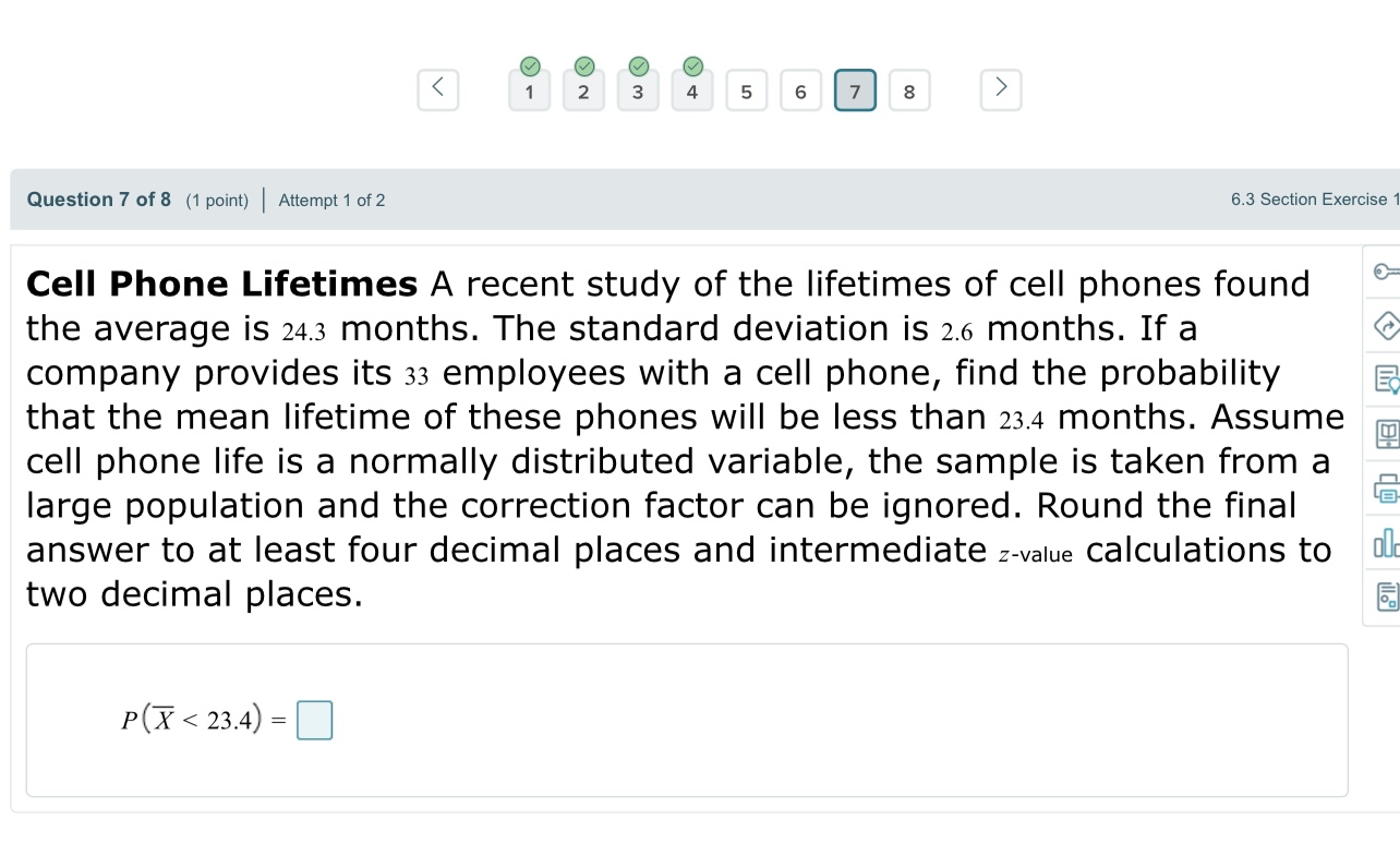 Solved Cell Phone Lifetimes A recent study of the lifetimes | Chegg.com