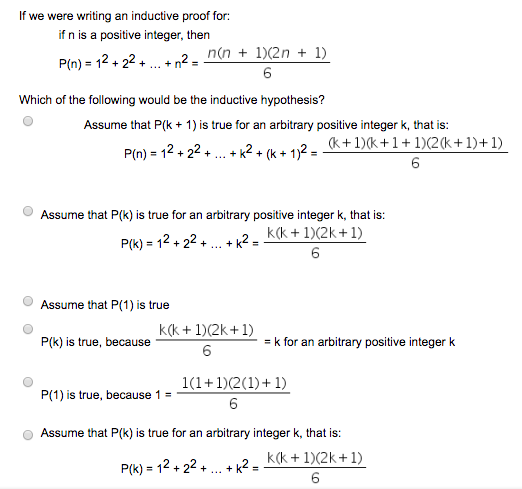Solved If we were writing an inductive proof for: if n is a | Chegg.com