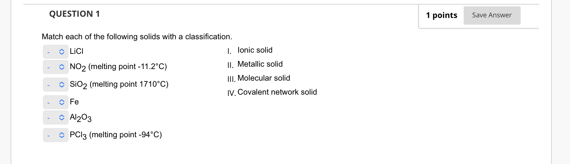 Solved QUESTION 1 1 points Match each of the following | Chegg.com Solved QUESTION 1 1 points Match each of the following | Chegg.com