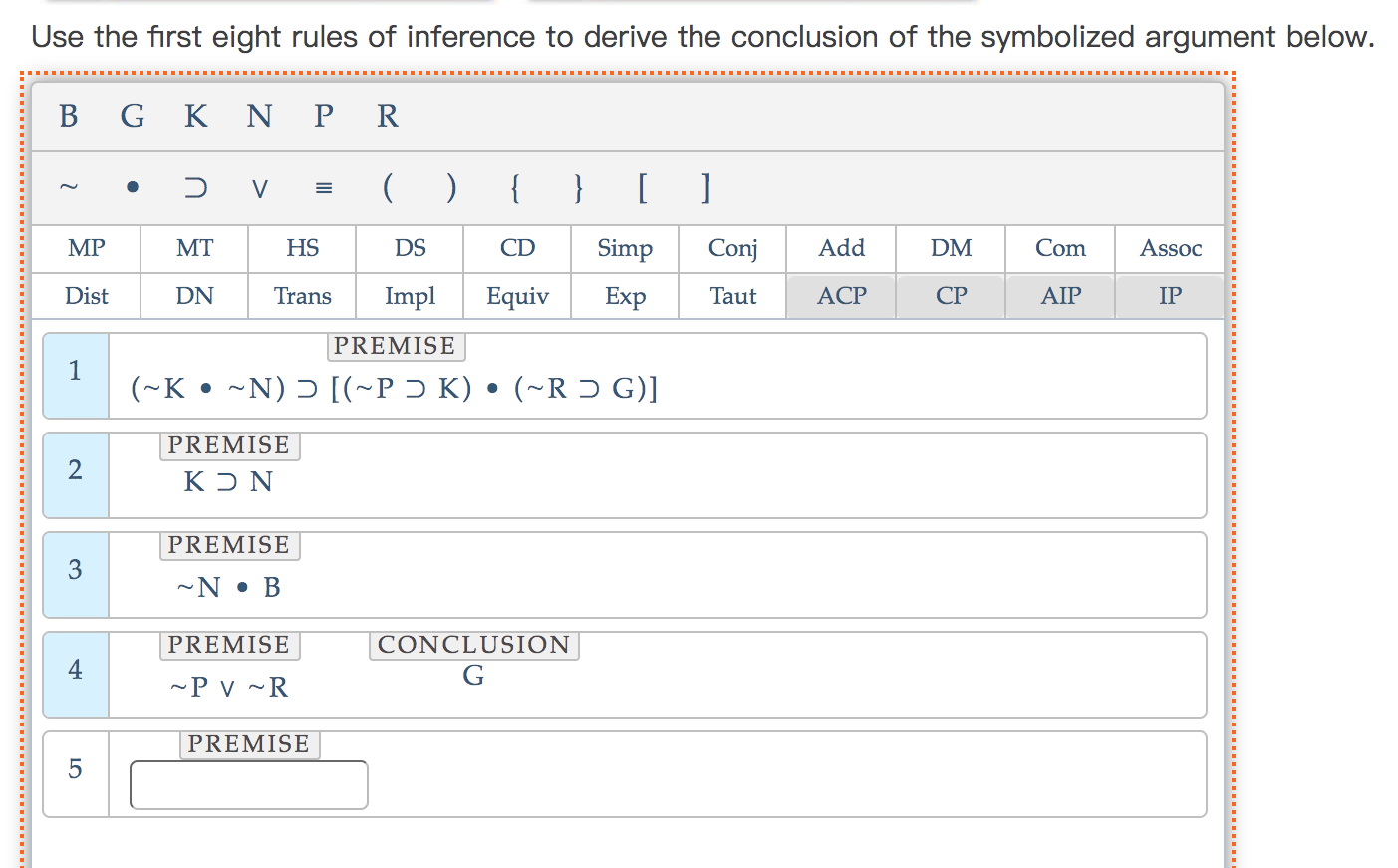 Solved Use the first eight rules of inference to derive the | Chegg.com