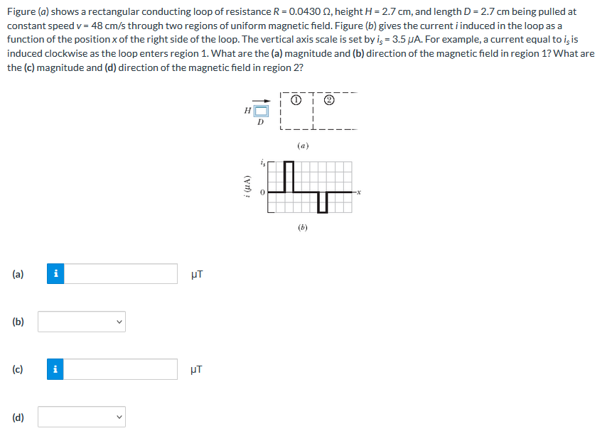 Solved Figure (a) shows a rectangular conducting loop of | Chegg.com