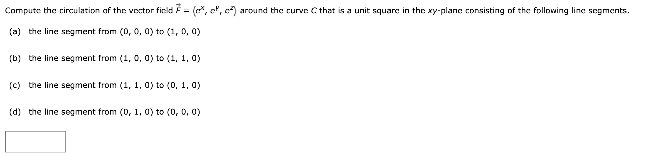 Solved Compute the circulation of the vector field F