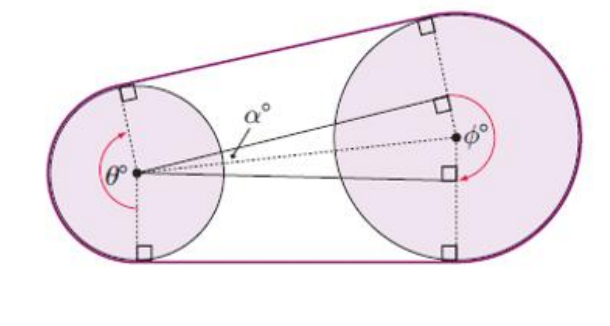 Solved 3) A belt fits tightly around two pulleys of radii 4 | Chegg.com