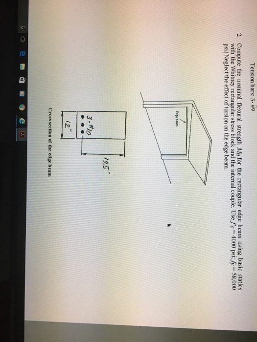 Solved Compute the nominal flexural strength M_n for the | Chegg.com