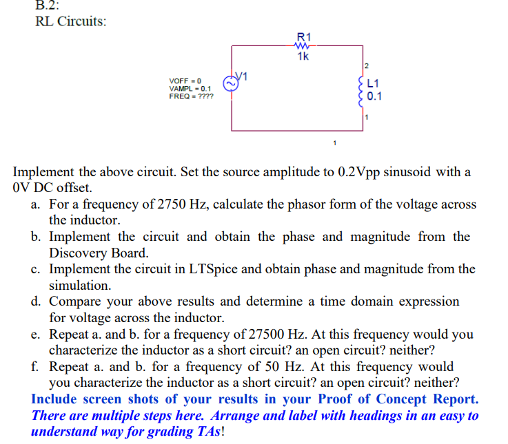 Solved Implement the above circuit. Set the source amplitude | Chegg.com