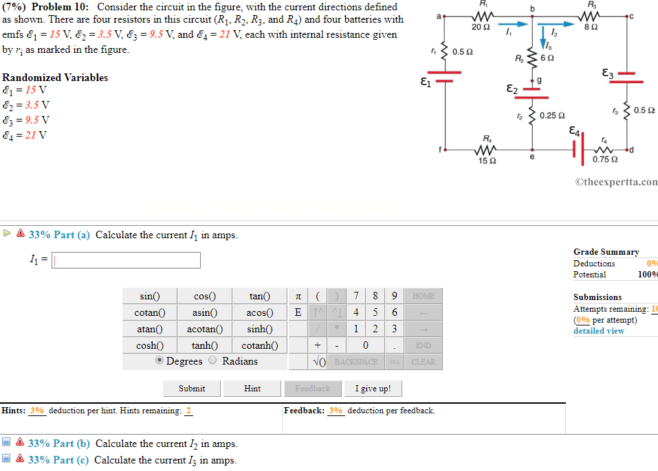 Solved Rg (7%) Problem 10: Consider the circuit in the | Chegg.com