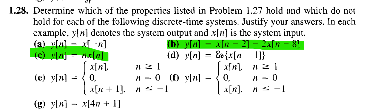 1.28. ﻿Determine which of the properties listed in | Chegg.com