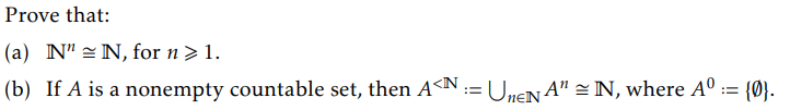 Solved Prove that: (a) N = N, for n>1. (b) If A is a | Chegg.com
