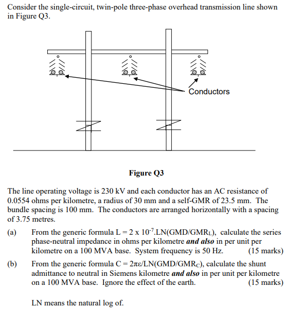 Solved Consider the single-circuit, twin-pole three-phase | Chegg.com