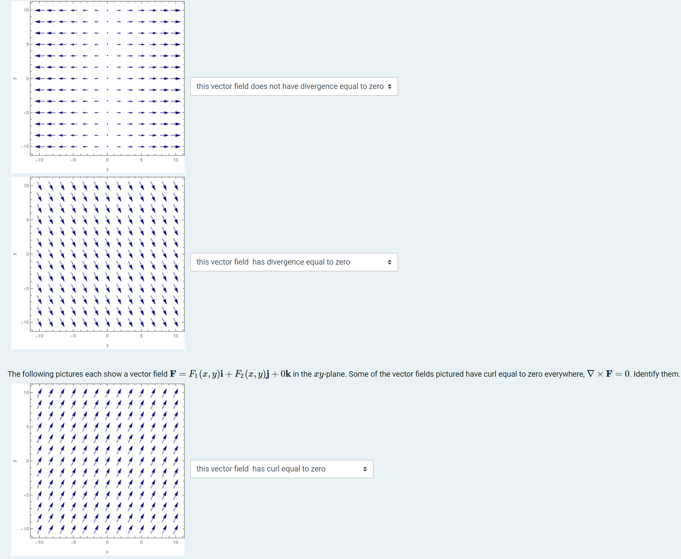 Solved \\( \\mathbf{F}=F_{1}(x, y) \\mathbf{i}+F_{2}(x, y) | Chegg.com