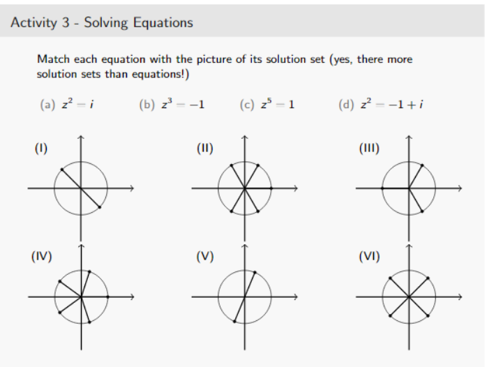 Solved Activity 3 - Solving Equations Match each equation | Chegg.com
