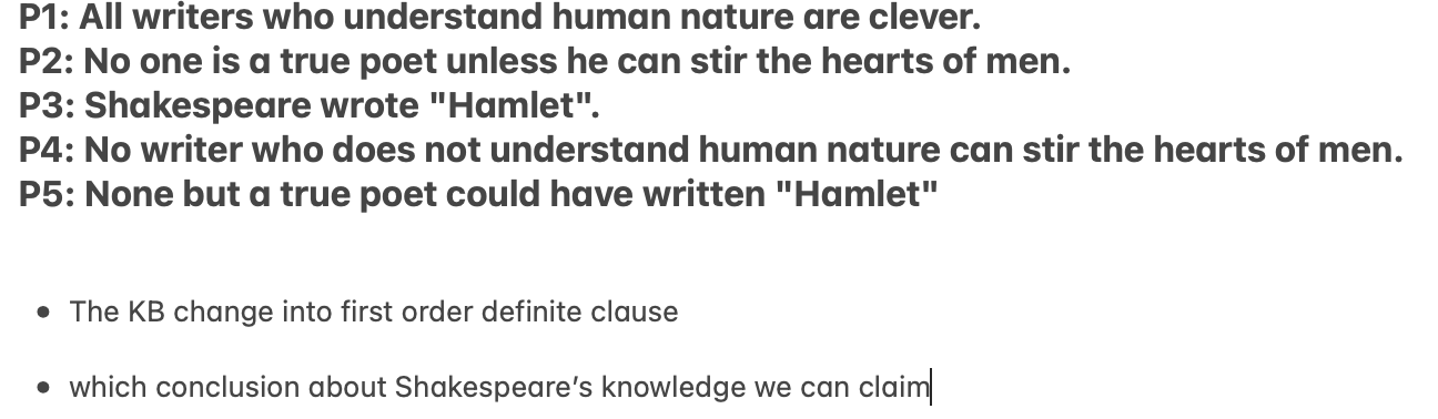 Solved P1: All writers who understand human nature are | Chegg.com