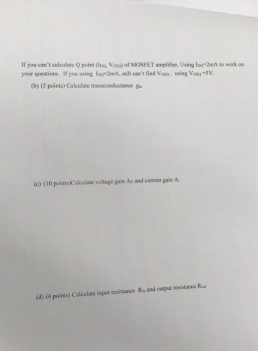Solved Question 3(29 points): Using the following parameters | Chegg.com