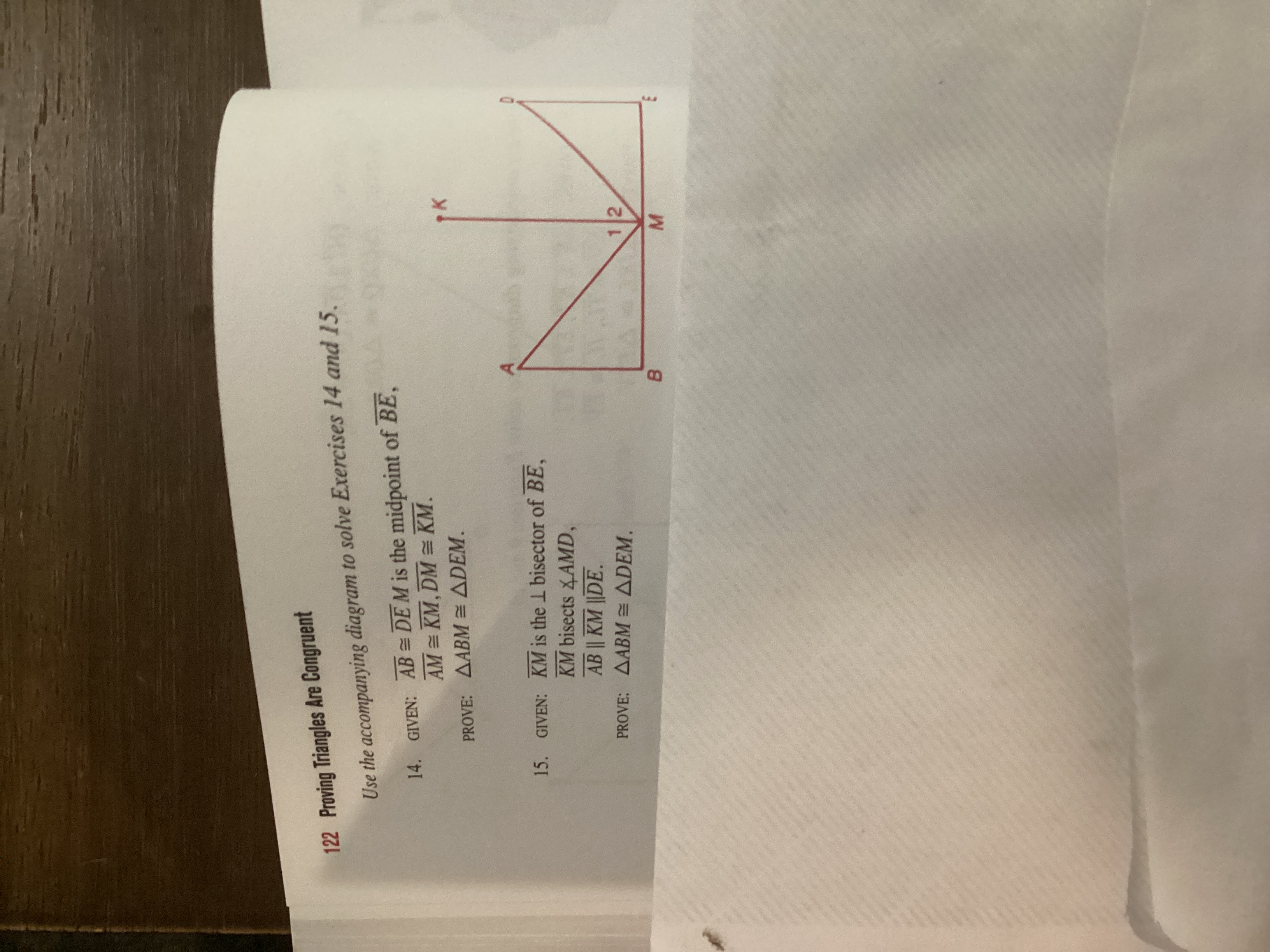 Solved 122 Proving Triangles Are Congruent Use the | Chegg.com