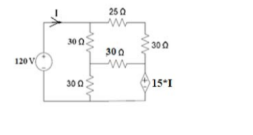 Solved Find the power of a 120 volt independent voltage | Chegg.com