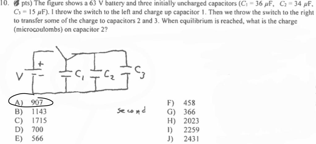 Solved The answer is circled. Please explain and show | Chegg.com