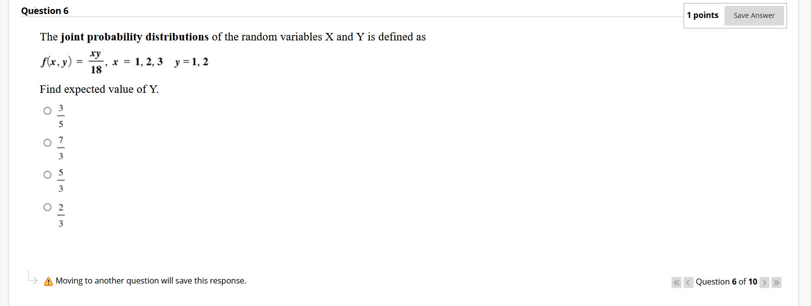 Solved The joint probability distributions of the random | Chegg.com