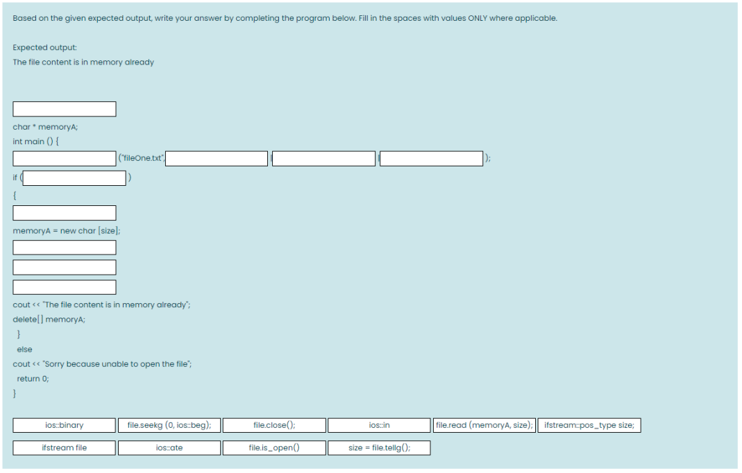 Solved Based on the given expected output, write your answer | Chegg.com