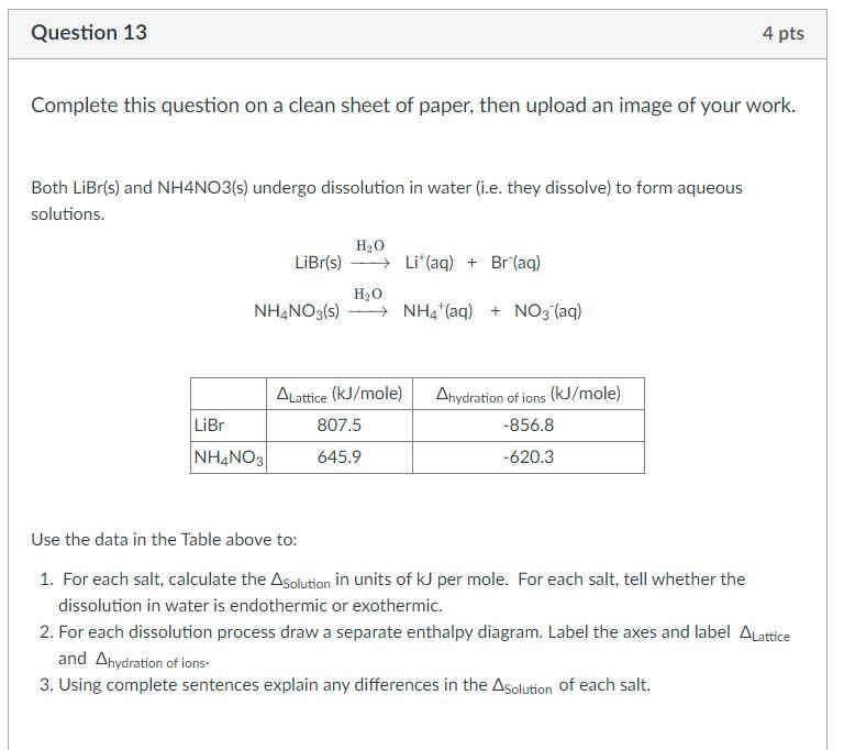 Solved Complete this question on a clean sheet of paper, | Chegg.com