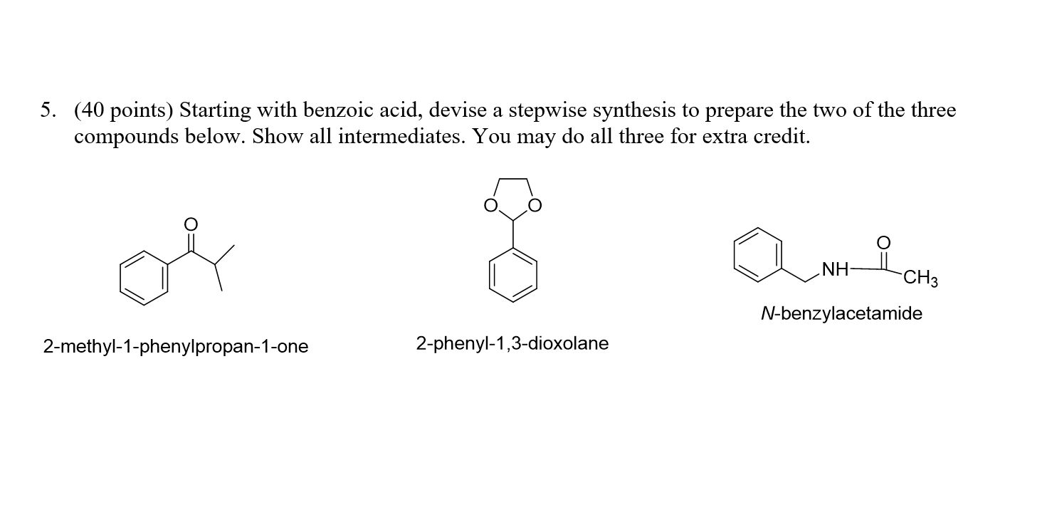 Solved 1. (10 points) Complete the reaction scheme below. | Chegg.com