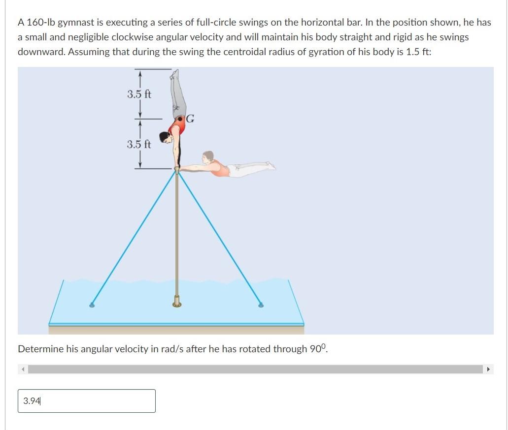 Solved A slender rod of length I and weight Wis pivoted at | Chegg.com