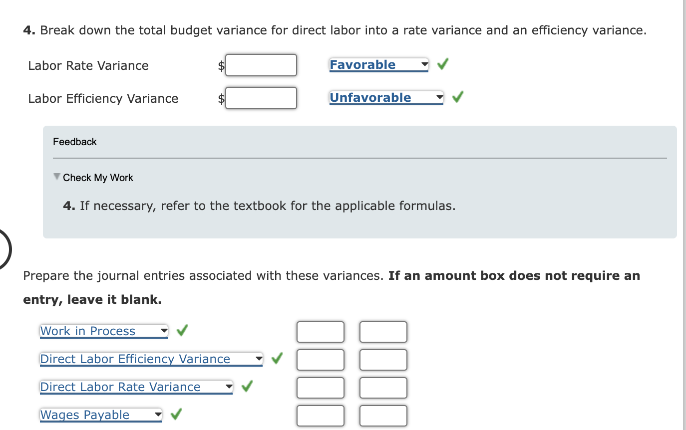Solved Standard Costs, Decomposition of Budget Variances, | Chegg.com
