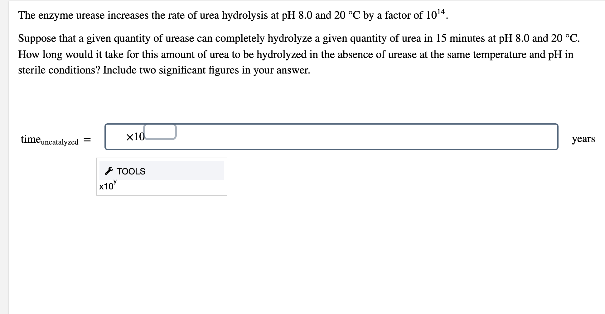 Solved The enzyme urease increases the rate of urea | Chegg.com