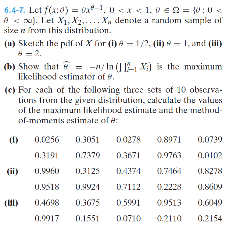 Solved 6.4-3. A random sample X,X2,... , Xn of size n is | Chegg.com