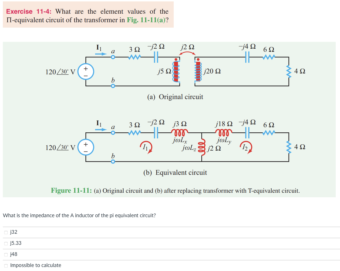 Solved Exercise 11-4: What are the element values of the | Chegg.com