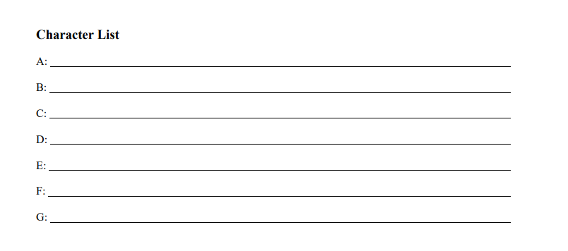Solved I need help with character list, character matrix | Chegg.com