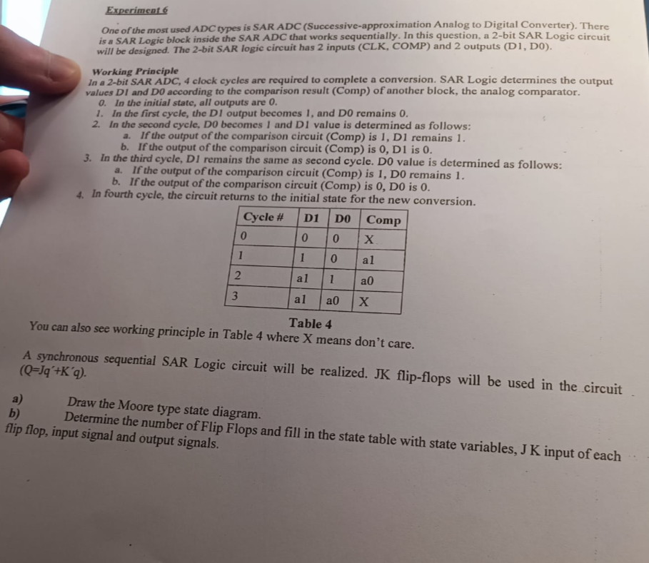Experiment 6One of the most used ADC types is SAR ADC | Chegg.com