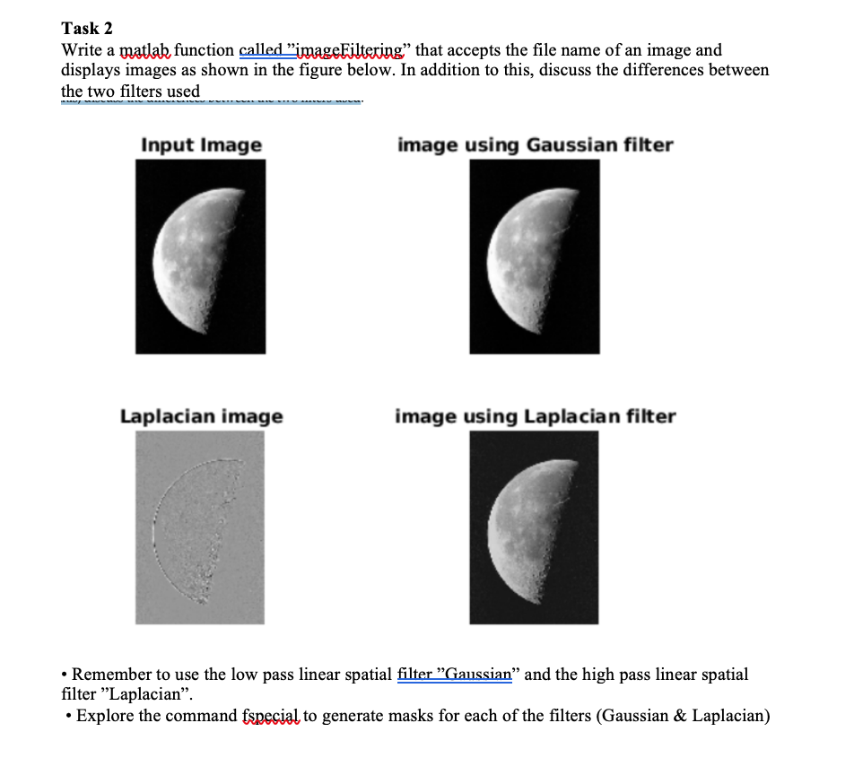 Task 2 Write a matlab function called | Chegg.com