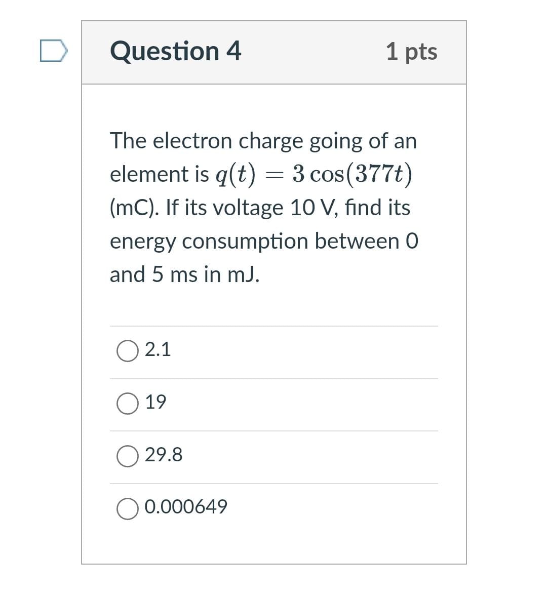 Solved The electron charge going of an element is | Chegg.com