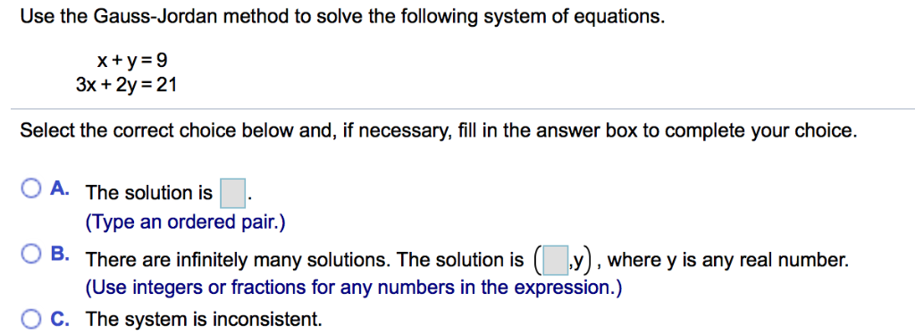 Solved Use the echelon method to solve the given system of | Chegg.com