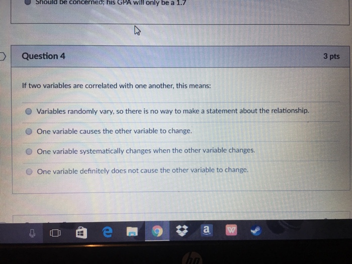 Solved If two variables are correlated with one another, | Chegg.com