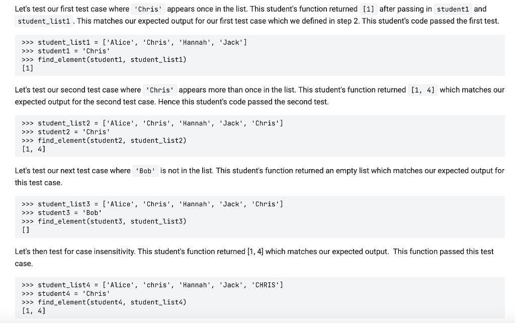 Now try to test the following code with the test | Chegg.com