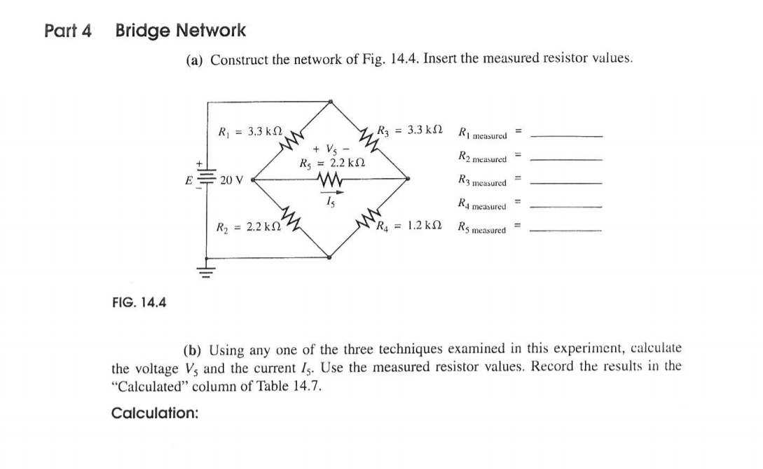 Solved Bridge Network Part 4 (a) Construct the network of | Chegg.com